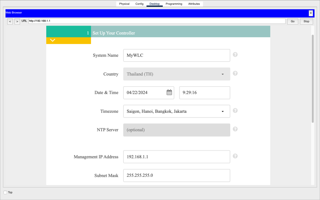 Initial Setup Cisco WLC 3504 Cisco PaketTracer - Sharing Ilmu